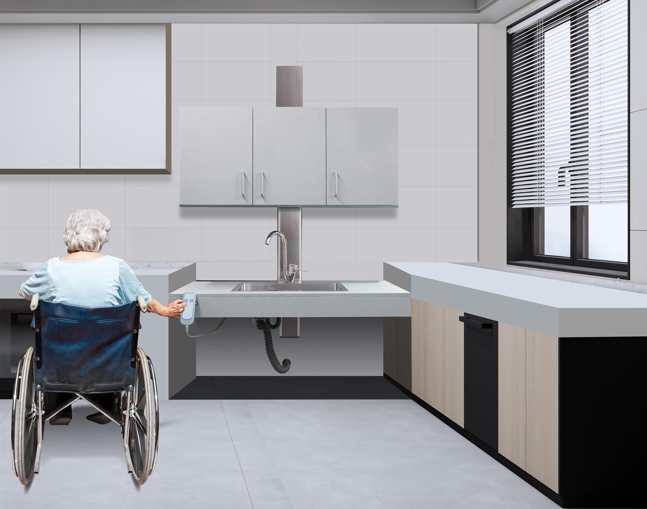 Accessible Kitchen, Sync Lift Adjustable Kitchen, Kitchen for ...